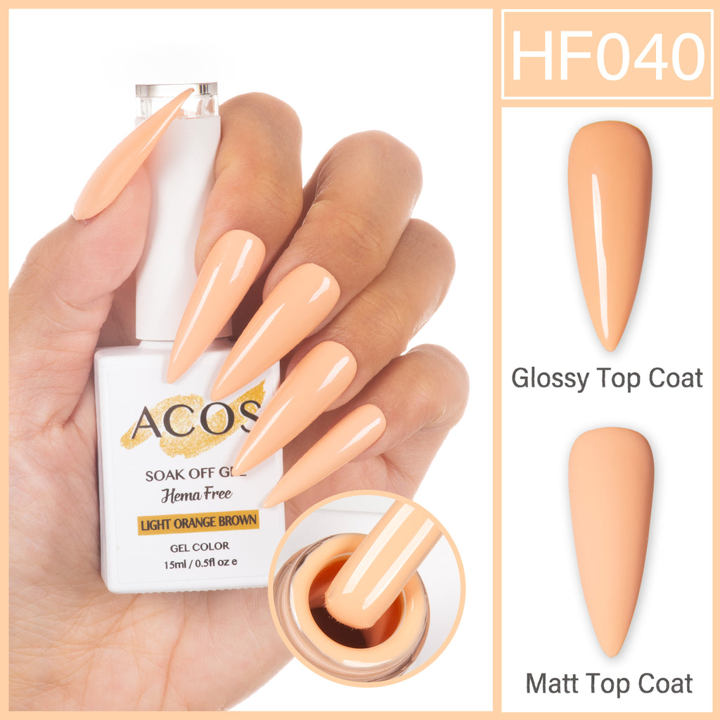 ACOS Hema Free Gel Colour LIGHT ORANGE BROWN (040) | Lashmer