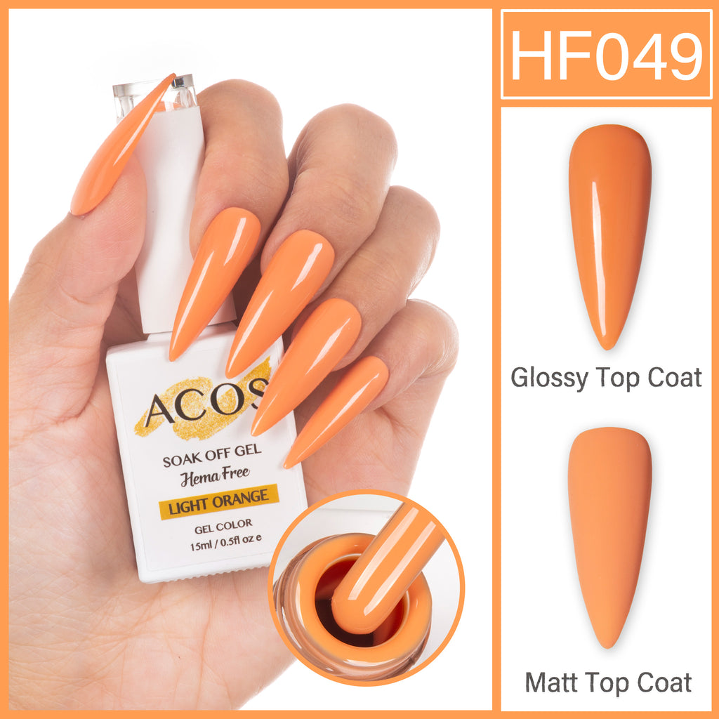 ACOS Hema Free Gel Colour LIGHT ORANGE (049) | Lashmer