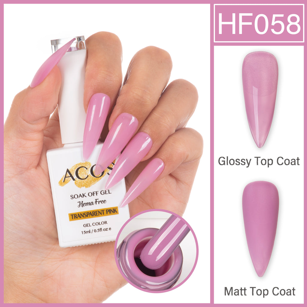 ACOS Hema Free Gel Colour TRANSPARENT PINK (058) | Lashmer
