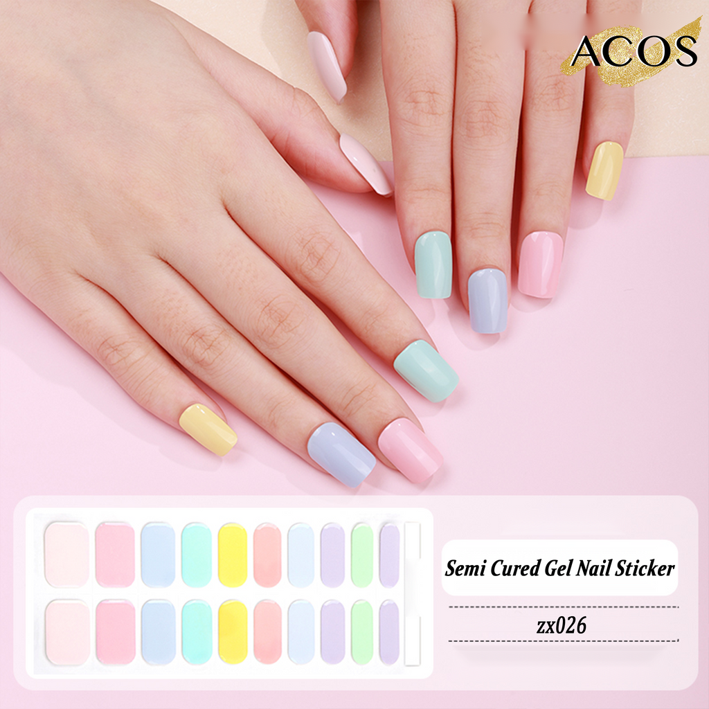 ACOS Semi Cured Gel Sticker -- Style #026 – Lashmer
