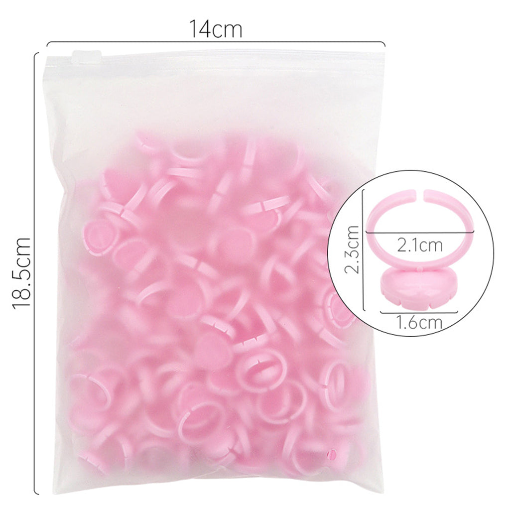 Lashmer Disposable Glue Rings 100 Pack