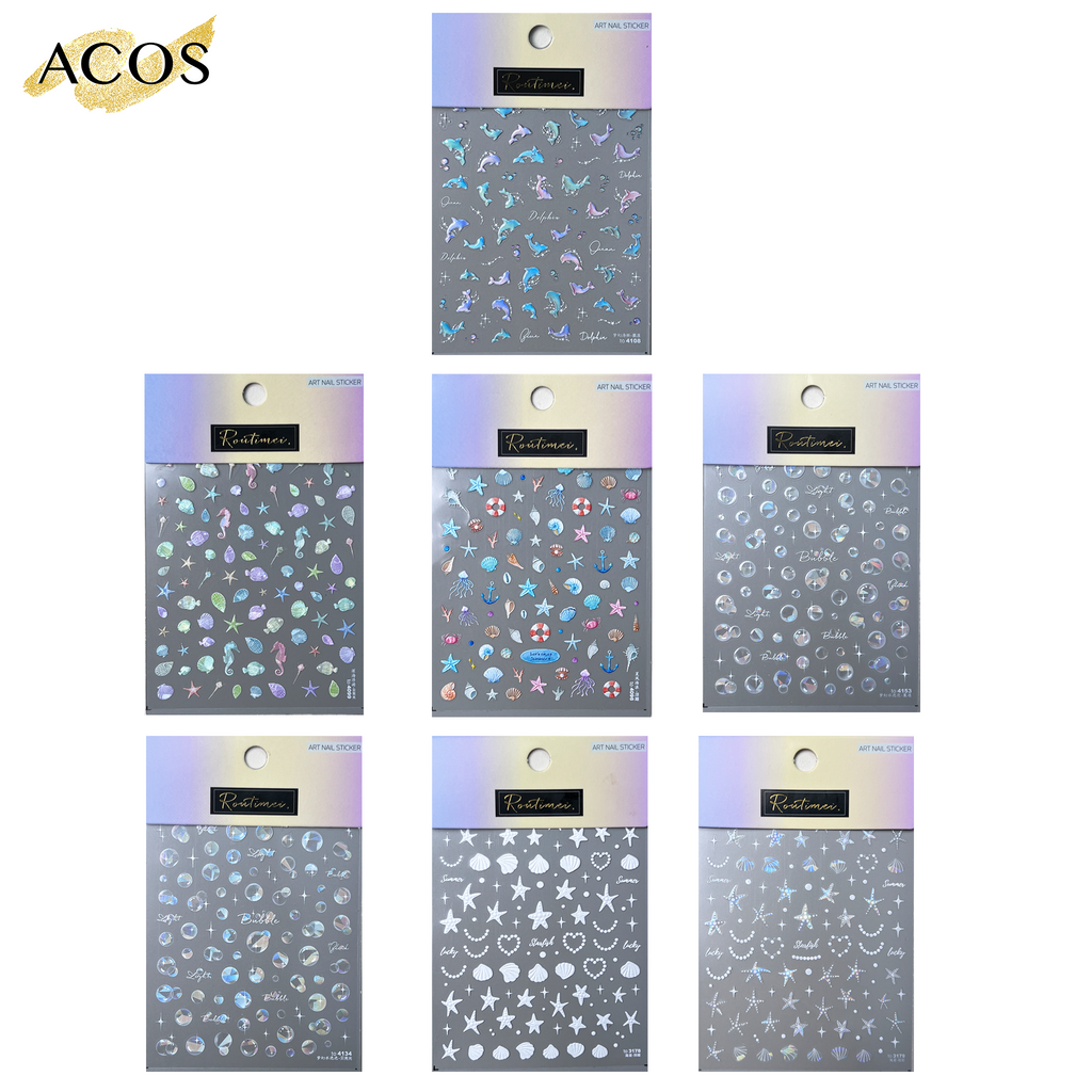 ACOS Nail Art Stickers -- Marine Life Series – Lashmer