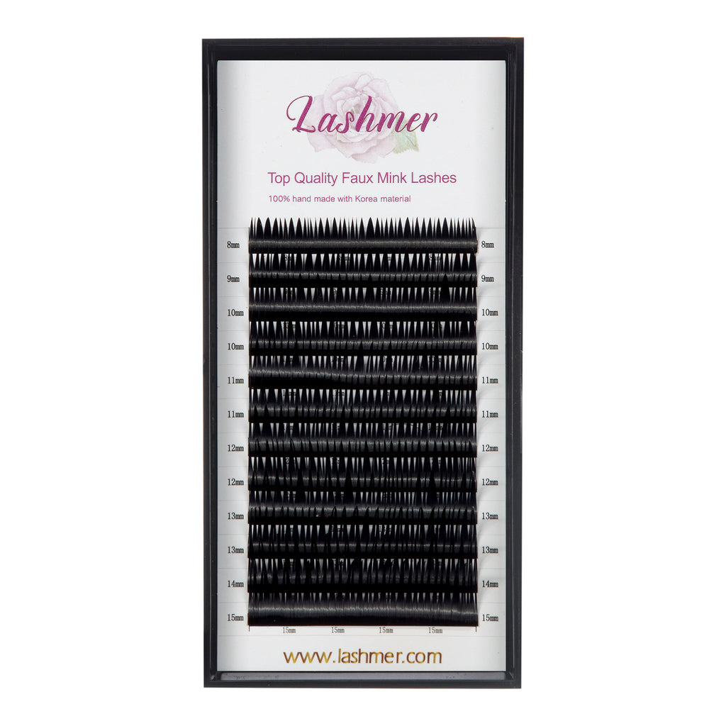 Premade Wet Look Lashes | Lashmer | C, D Curl